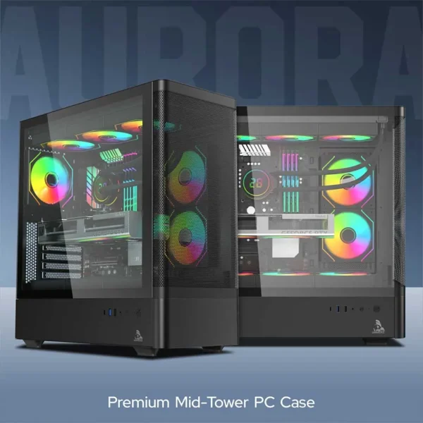 TAG Aurora M Micro ATX Mid Tower Gaming Cabinet