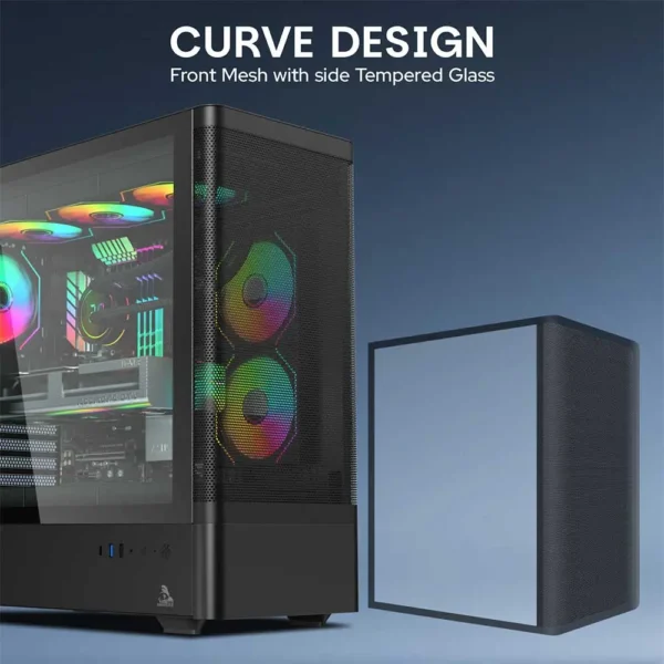 TAG Aurora M Micro ATX Mid Tower Gaming Cabinet