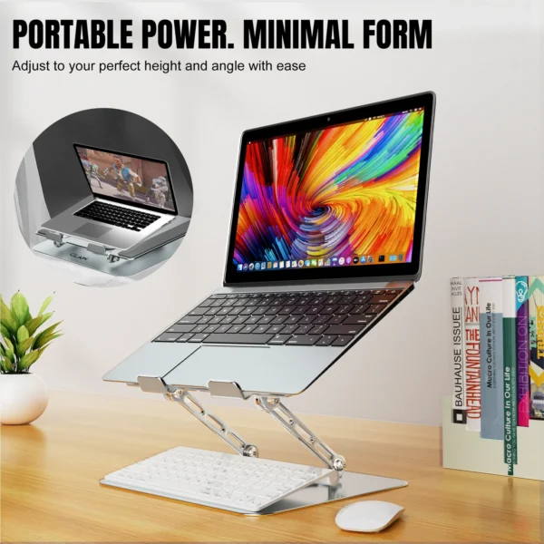 Claw Lift Pro X11 – Metal Laptop Stand with 360° Rotation, Adjustable ...
