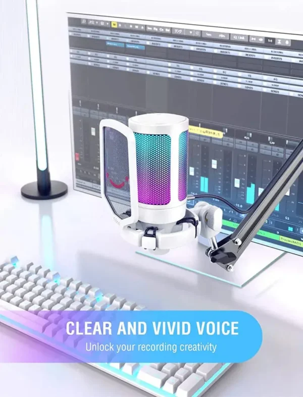 FIFINE Ampligame A6V USB Gaming Microphone (white)
